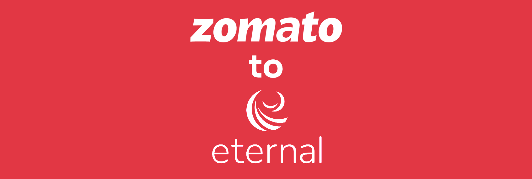 Zomato is now Eternal - Zomato Name Change, Zomato Rebranding | Ventura